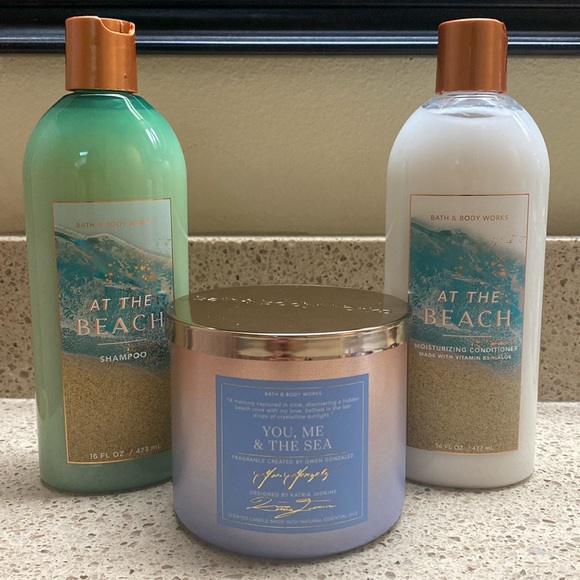 Bath & Body Works | Accents | At The Beach Shampoo Conditioner Bundle ...